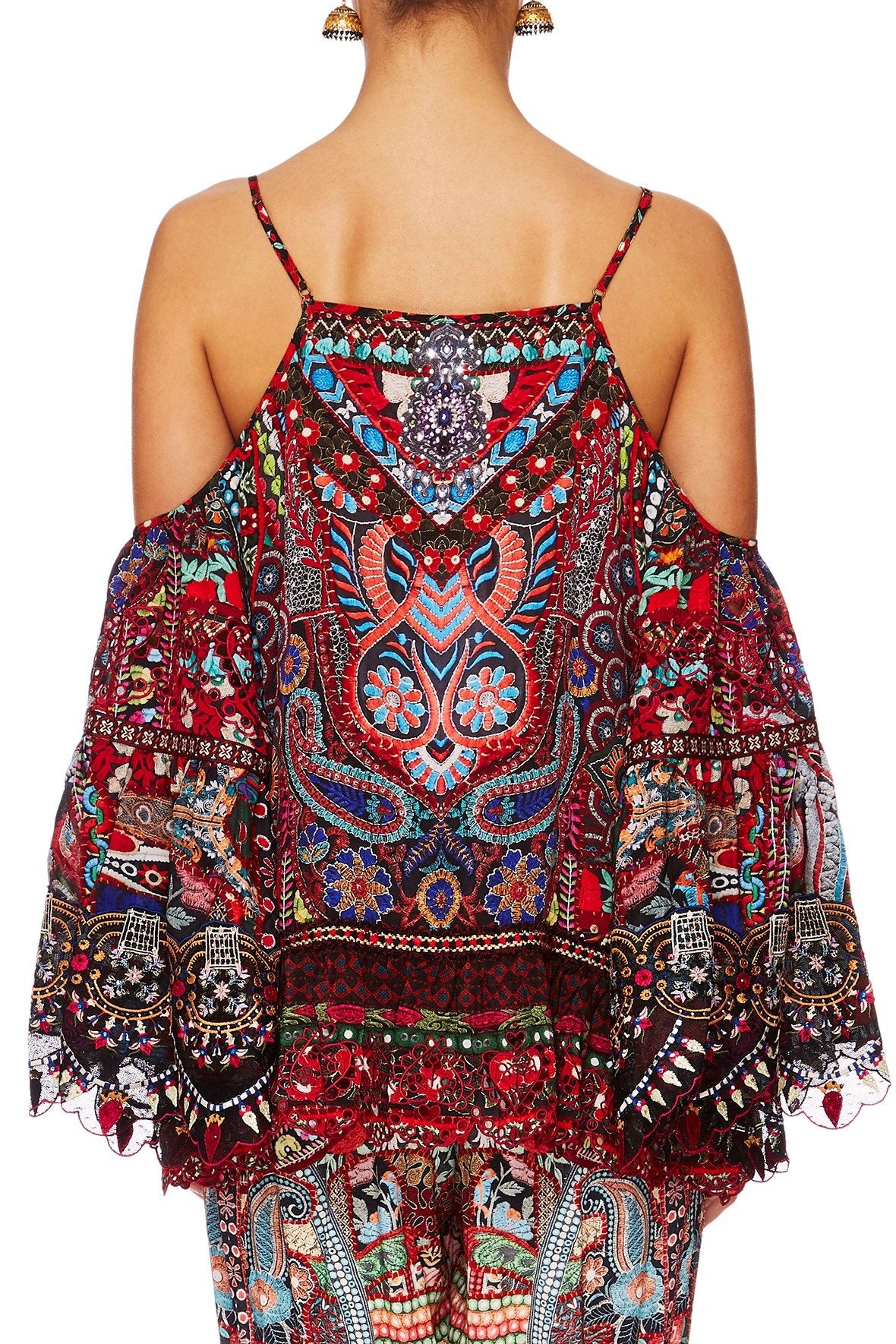 DROP SHOULDER TOP WITH INSERTS QUEEN ALIKA – CAMILLA