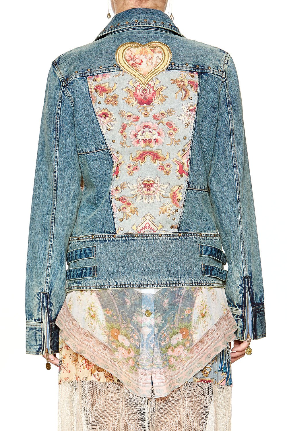 PATCHWORK DENIM JACKET JEANNE QUEEN – CAMILLA