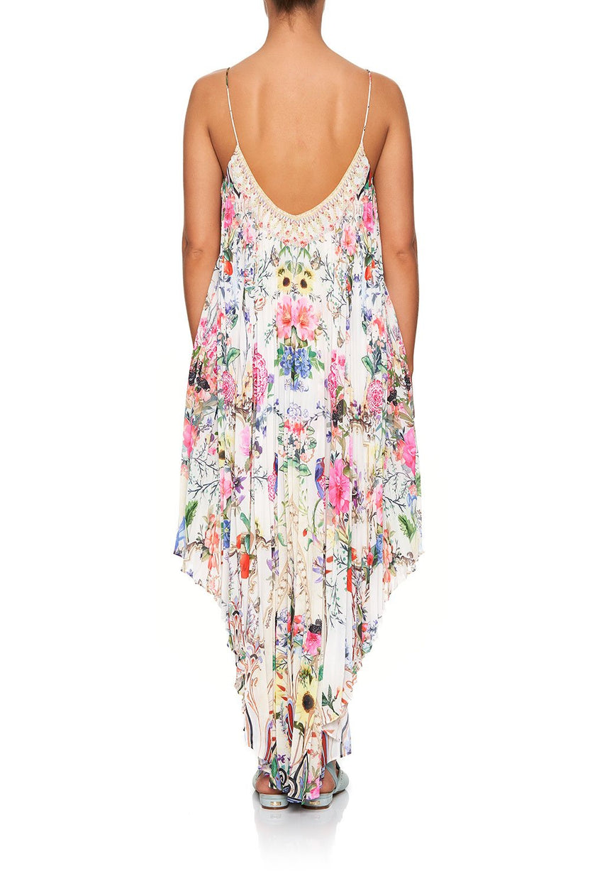 PLEATED BUTTON FRONT SLIP DRESS BOHEME – CAMILLA