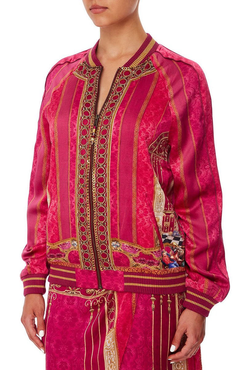 RAGLAN SLEEVE BOMBER JACKET LOUNGE HOUR – CAMILLA