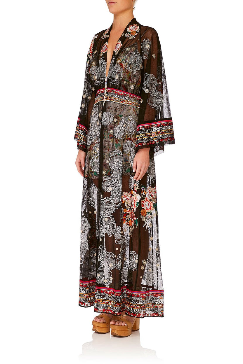 ROBE WITH ELASTIC BACK WAIST TIME AFTER TIME – CAMILLA