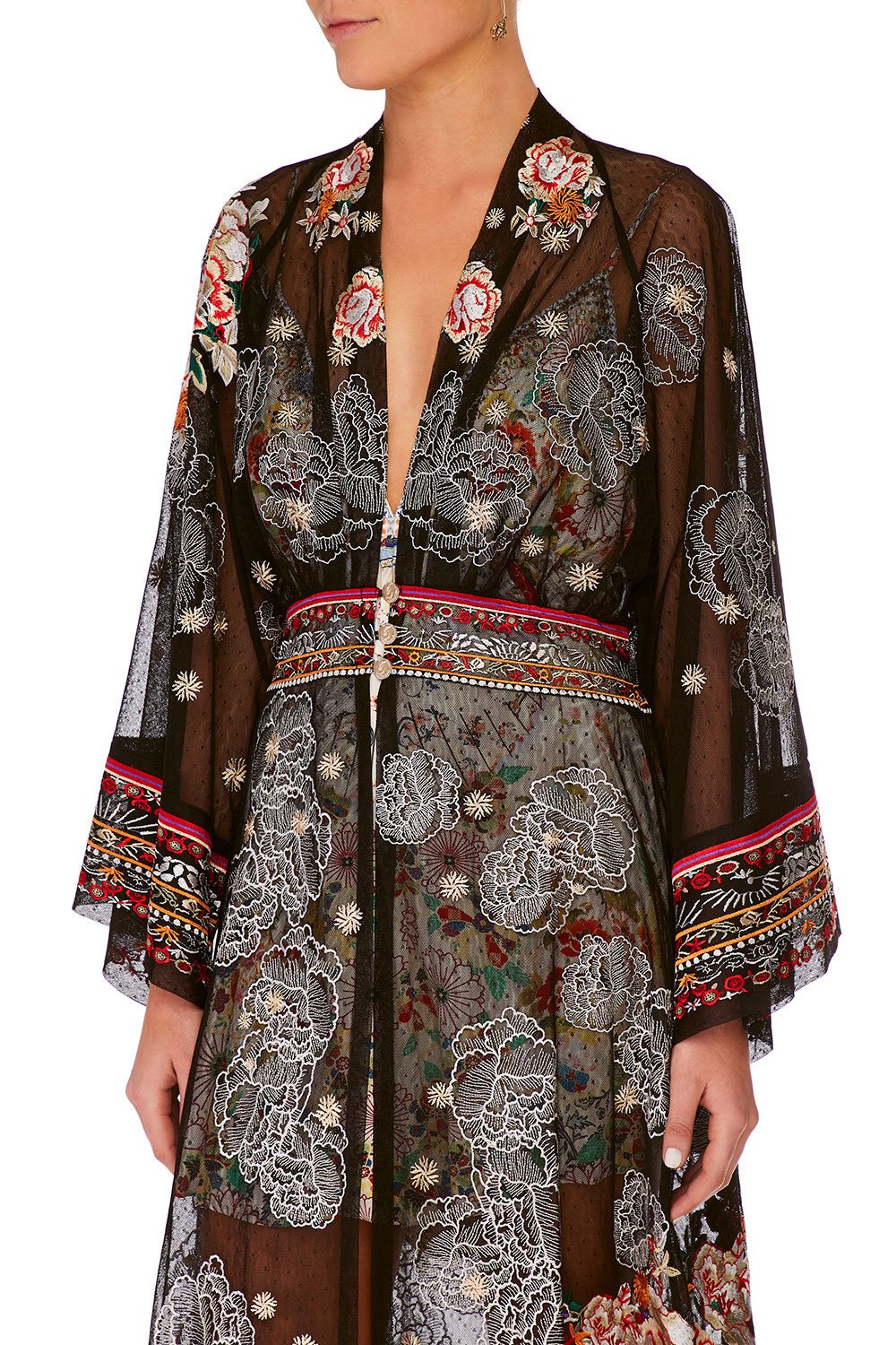 ROBE WITH ELASTIC BACK WAIST TIME AFTER TIME – CAMILLA