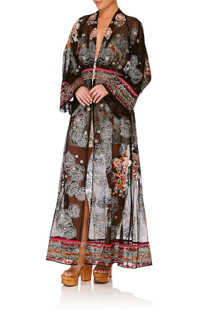 ROBE WITH ELASTIC BACK WAIST TIME AFTER TIME – CAMILLA