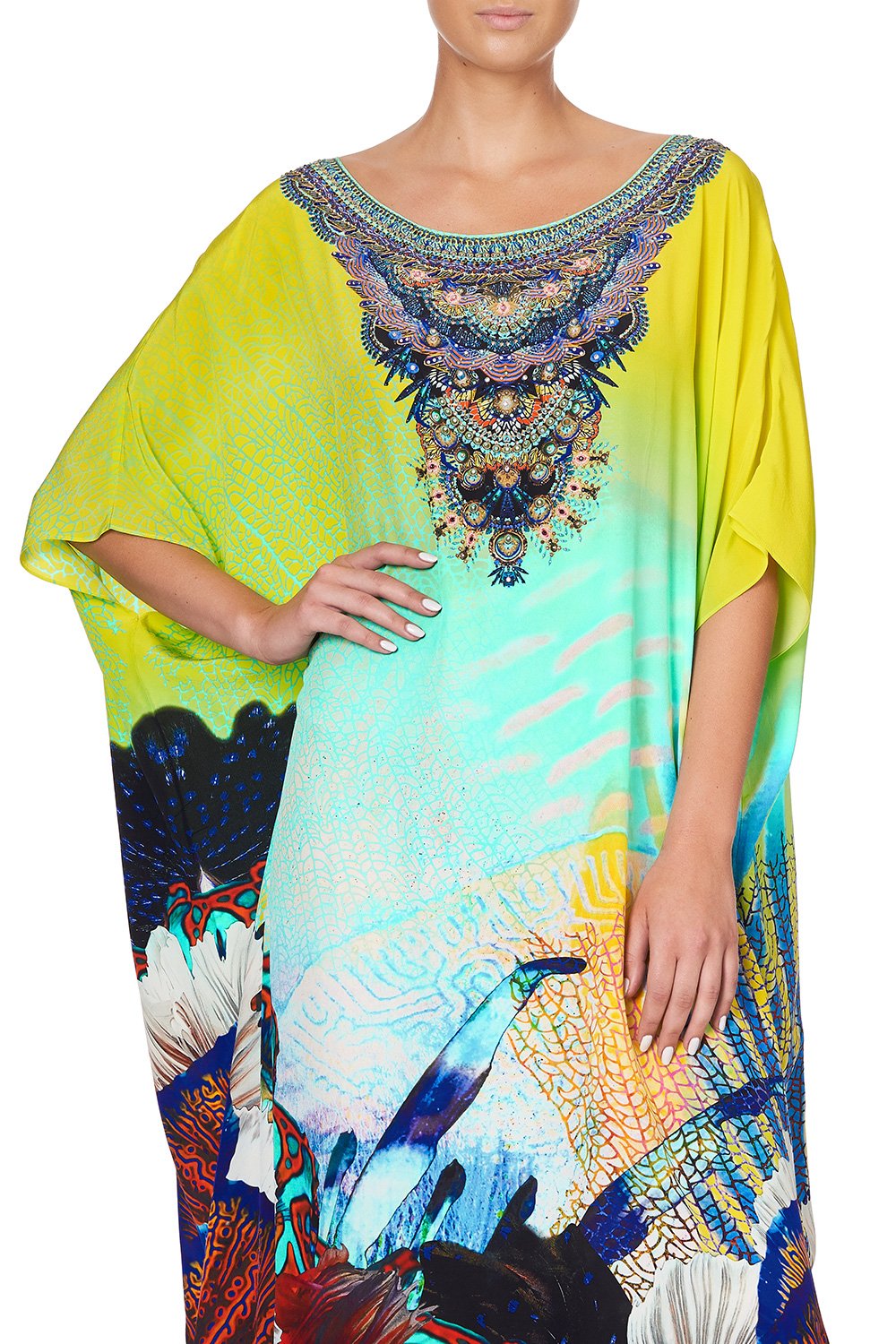ROUND NECK KAFTAN SOUTHERN MERMAID – CAMILLA