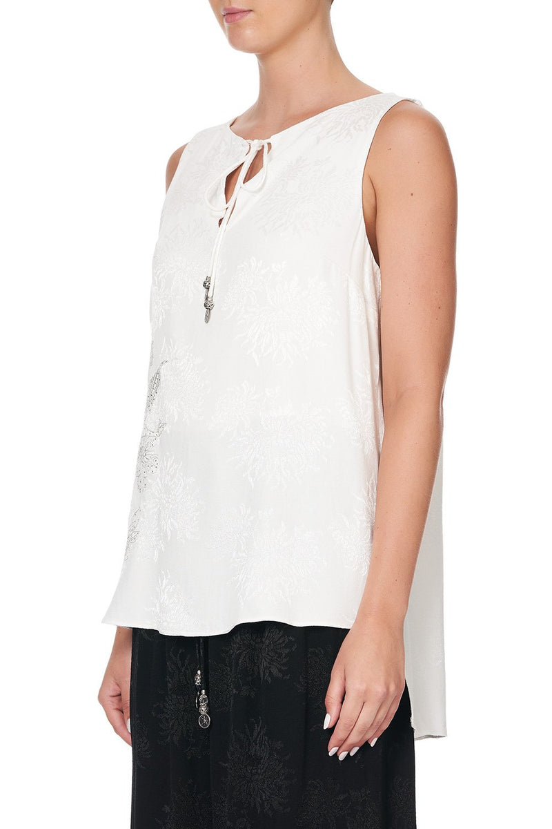 SIDE SPLIT TOP SILVER LININGS – CAMILLA