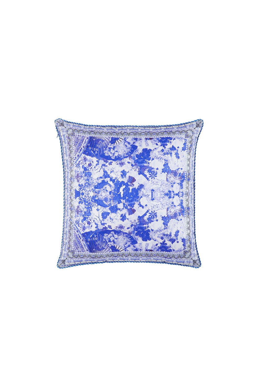 SMALL SQUARE CUSHION THE FAN SEA – CAMILLA