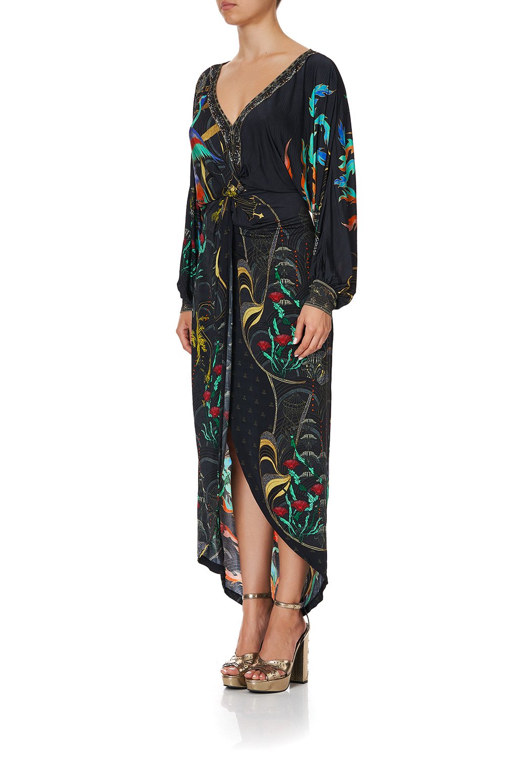 TWIST FRONT DRESS WISE WINGS – CAMILLA