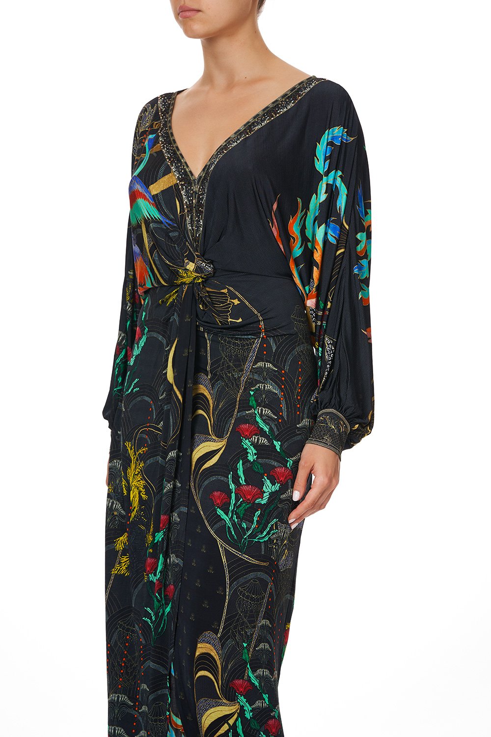 TWIST FRONT DRESS WISE WINGS – CAMILLA