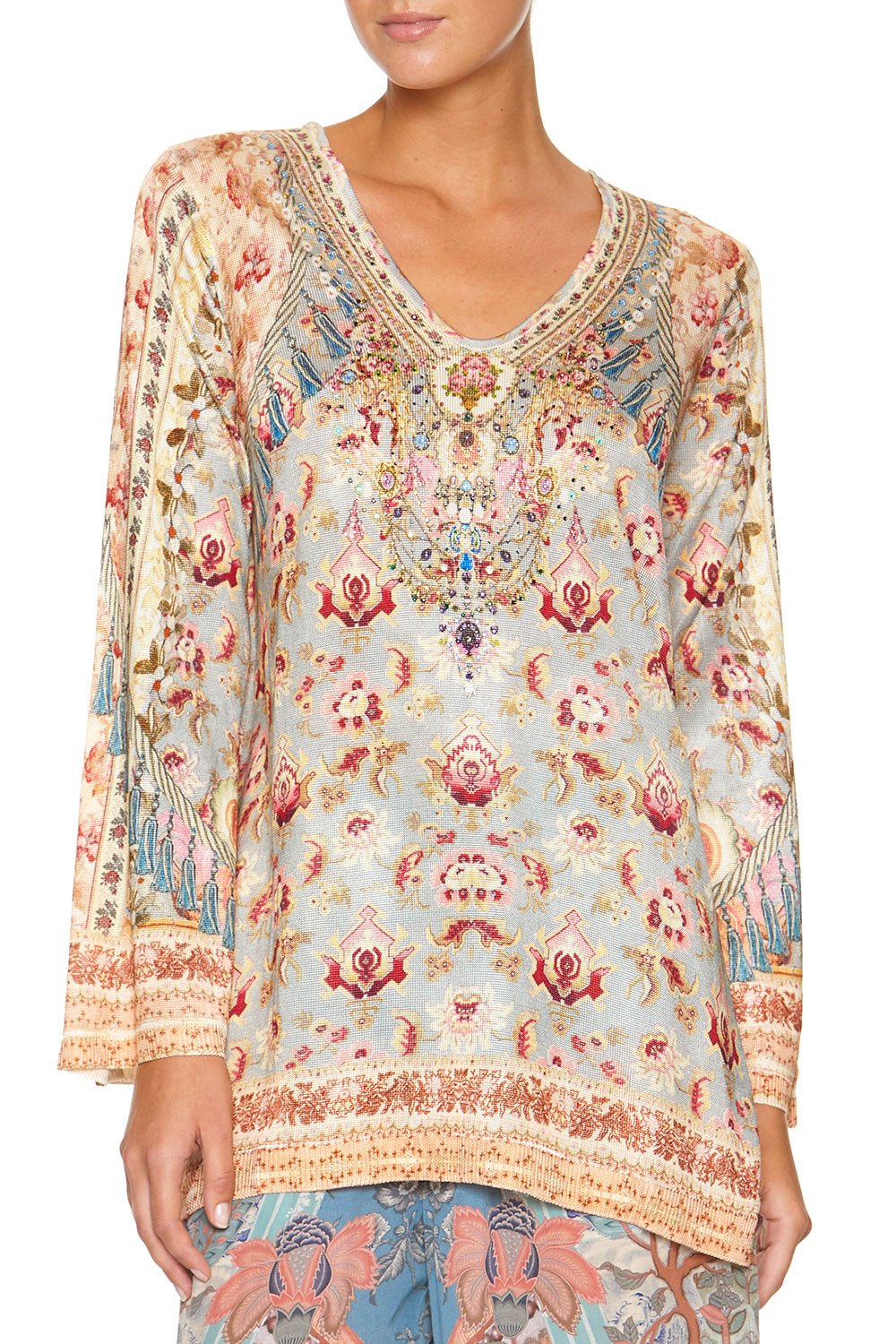 V NECK TUNIC JEANNE QUEEN – CAMILLA