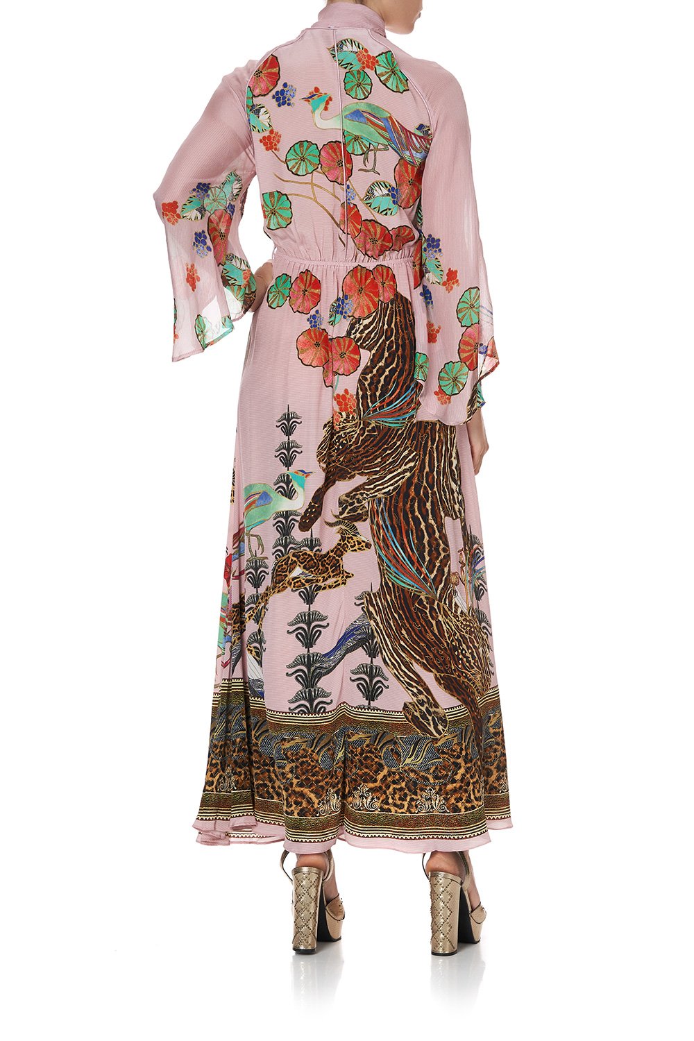 WRAP DRESS WITH NECK TIE ZIBA ZIBA – CAMILLA