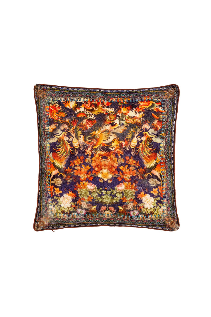 SMALL SQUARE CUSHION GATHERING DUSK – CAMILLA