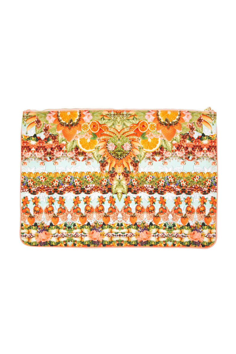LARGE CANVAS CLUTCH SAMBA SALADA – CAMILLA