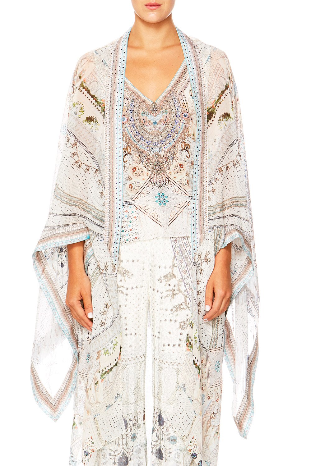 LONG DRAPED ROBE BREAKFAST WITH SILVIA – CAMILLA