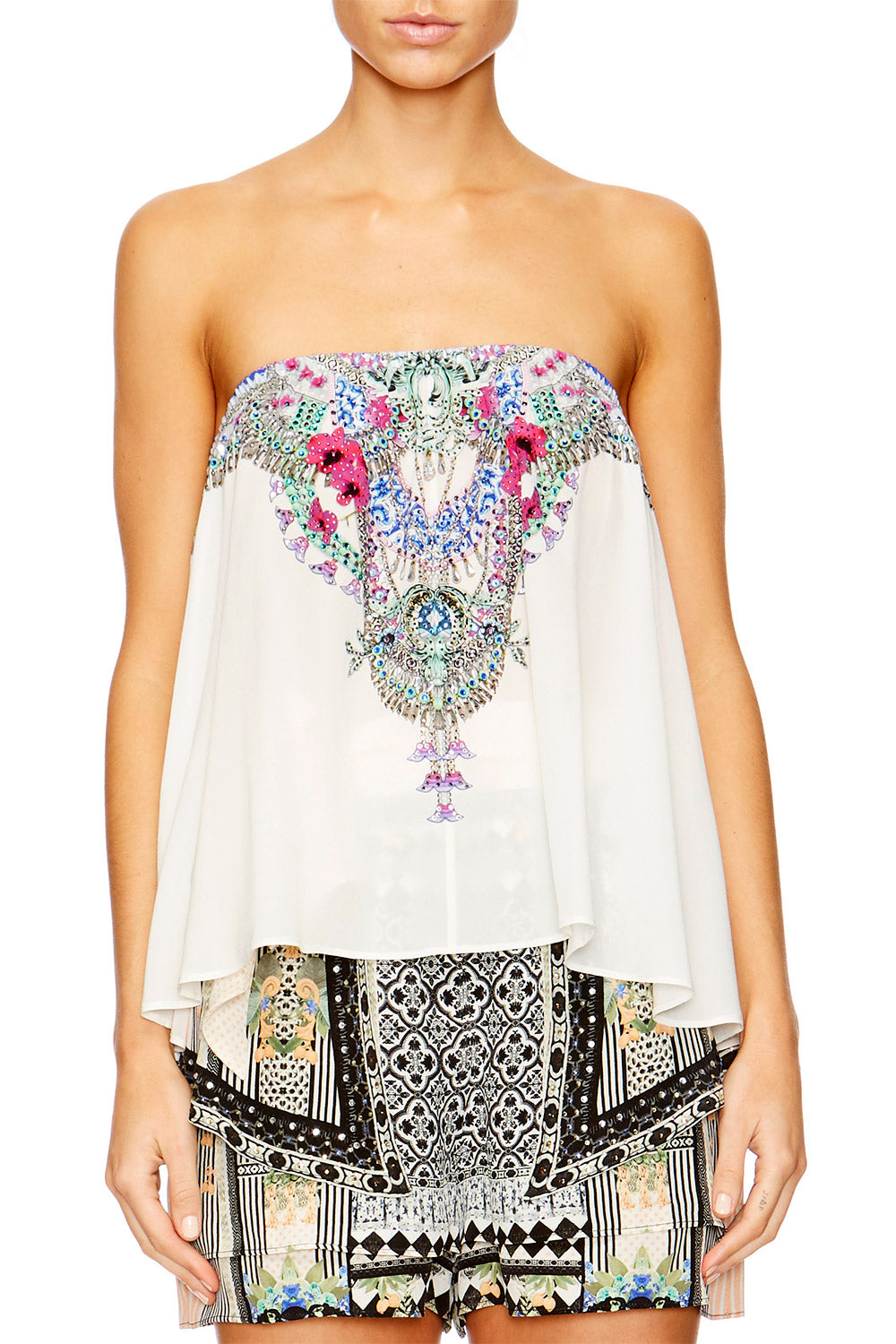 STRAPLESS TUBE TOP WHITE – CAMILLA