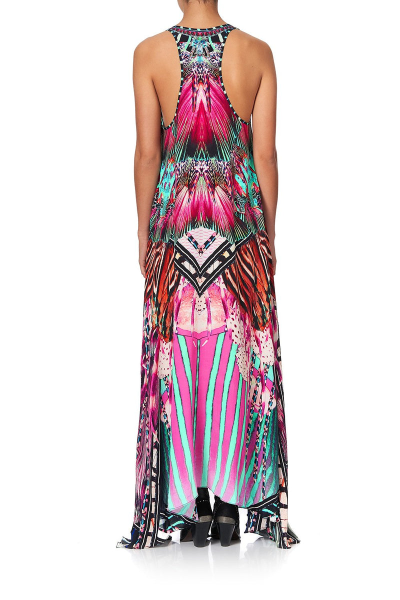 V NECK RACERBACK DRESS RAINBOW EYES – CAMILLA